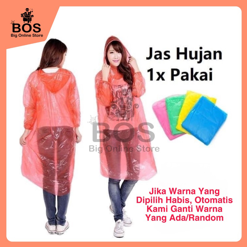 Bos - Plastic Raincoat/Disposable Plastic Poncho Coat | Shopee Philippines