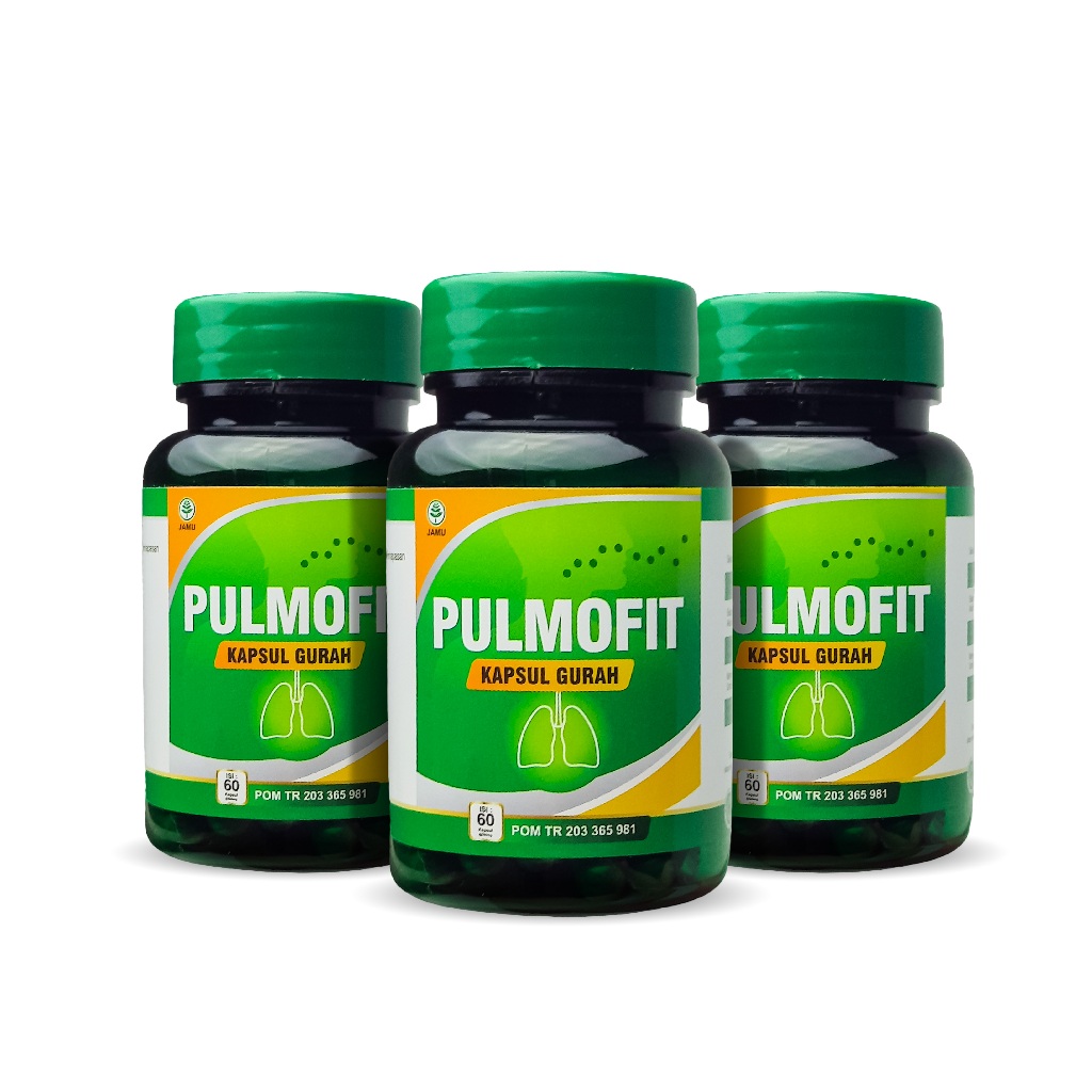 Pulmofit Herbal Capsules 3 Bottles Relieve Breathing, Cough Medicine ...