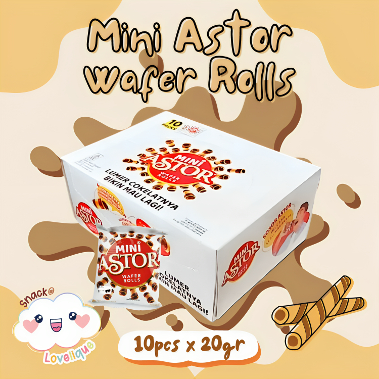 Mini Astor Wafer Rolls 20g 1 BOx Contains 10pcs | Shopee Philippines