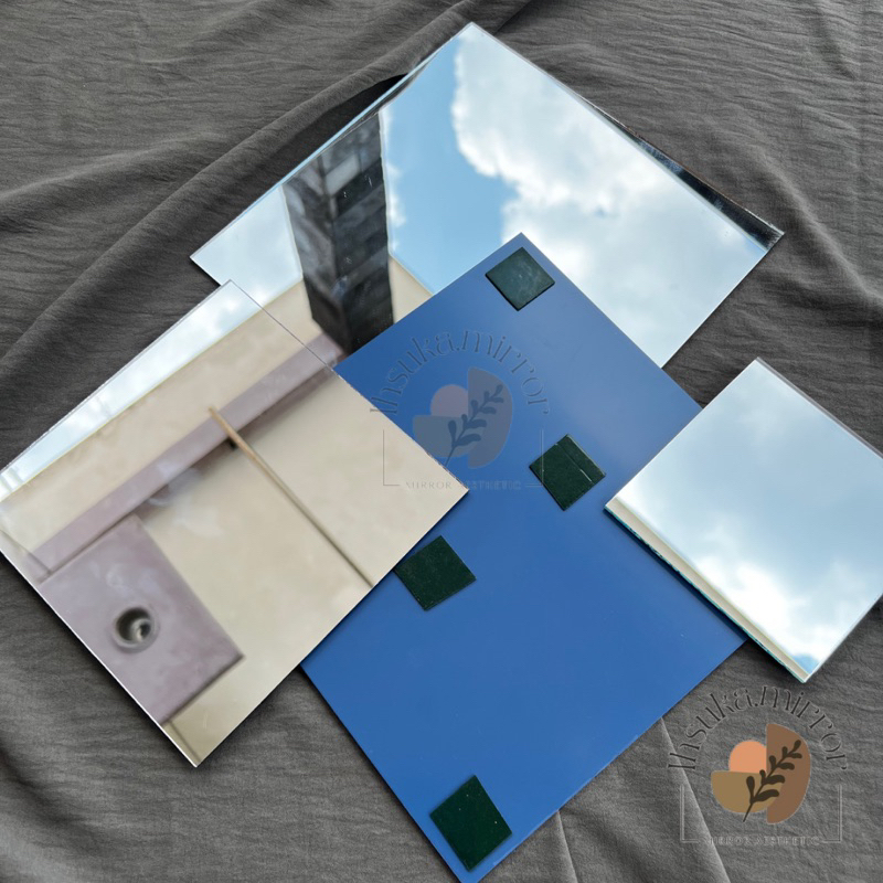 Square mirror glass / Square mirror 20cm x 20cm 2mm thick / Wall mirror ...