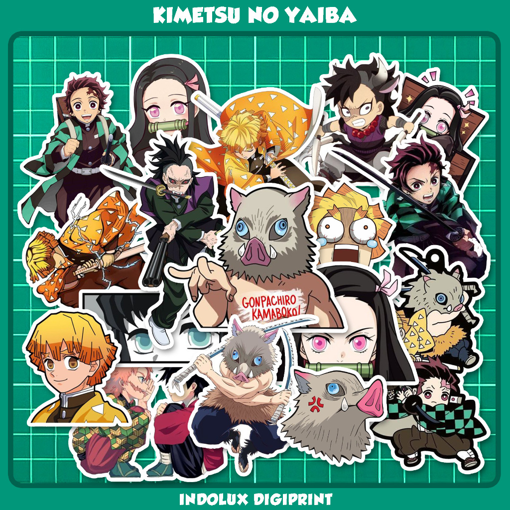 Demon Slayer Sticker 32pcs Sticker Anime Kimetsu No Yaiba Tanjiro ...