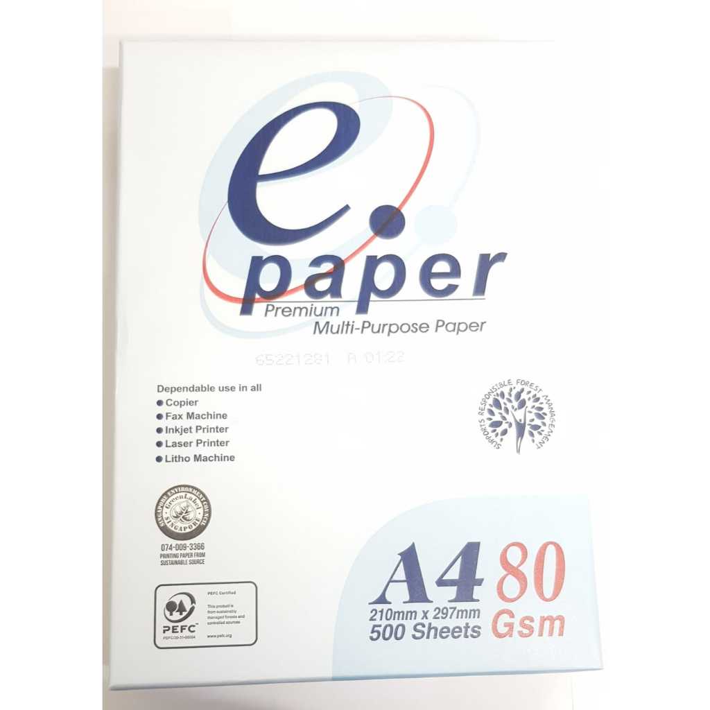 Hvs A4 paper 80gsm/e paper paper/e paper A4 Photocopy paper | Shopee ...