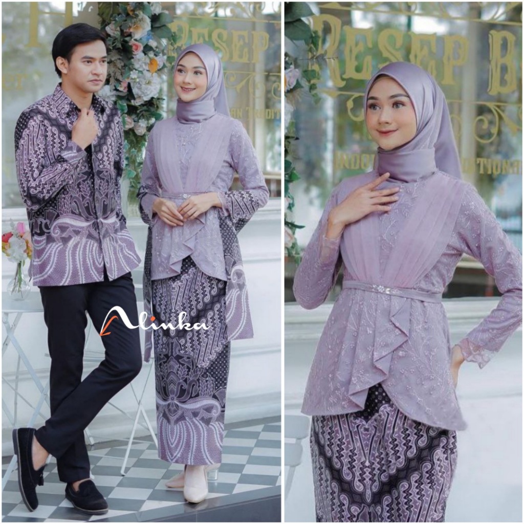 Modern Couple Kebaya Set Graduation Kebaya Engagement Proposal Batik ...