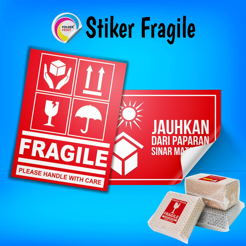Custom Fragile Fragile Stickers | Shopee Philippines