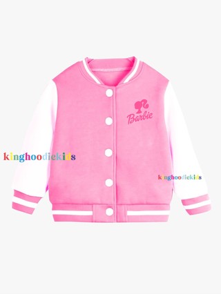 Barbie Girls Varsity Jacket Age 2 3 4 5 6 7 8 9 10 11 12 Years Unisex ...