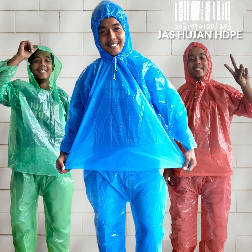 Plastic Raincoat Poncho Suit Clothes Pants LDPE HDPE Coat Rain Mantle ...