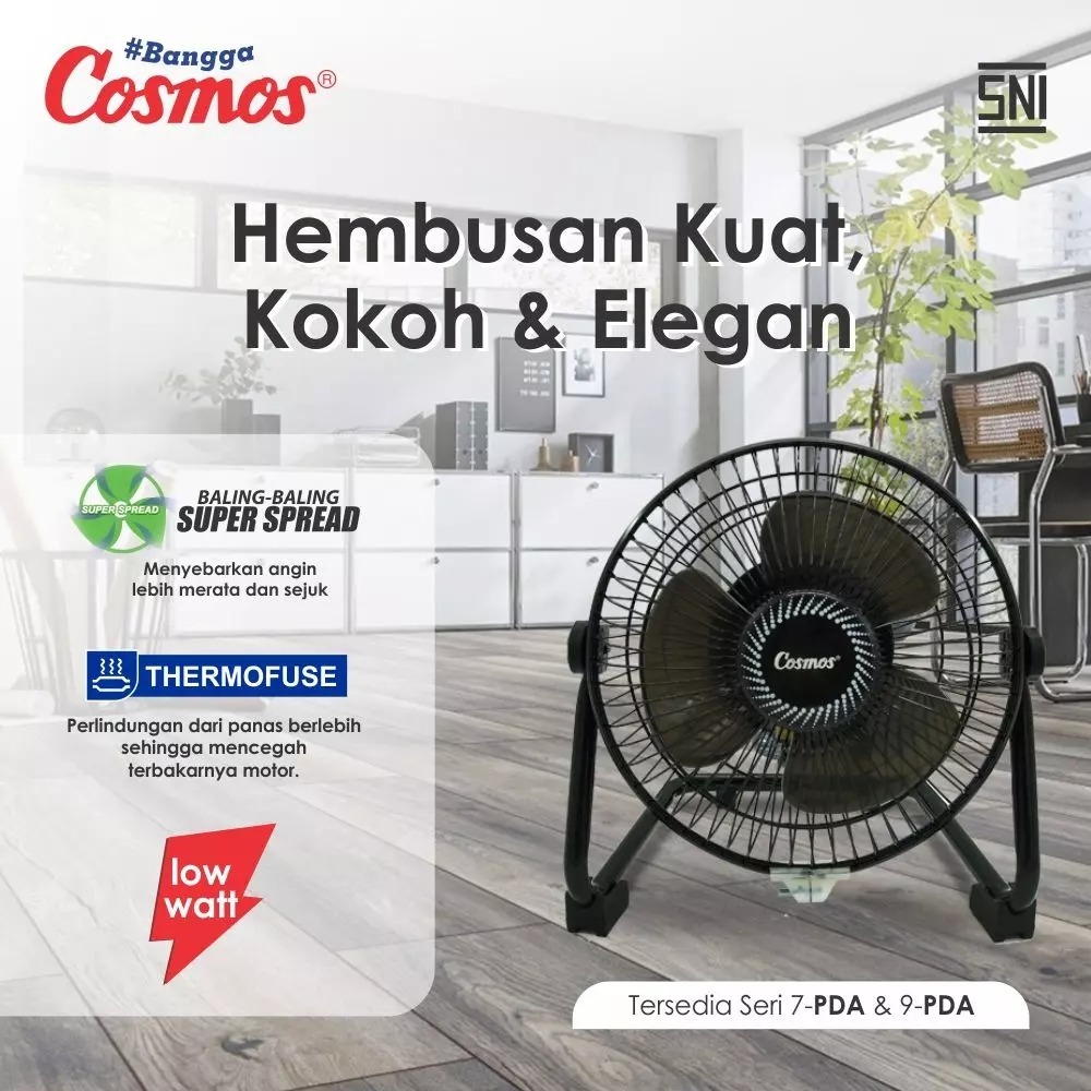 Cosmos POWER FAN IRON FAN TABLE FAN 9 PDA SIZE 9 INCH | Shopee Philippines