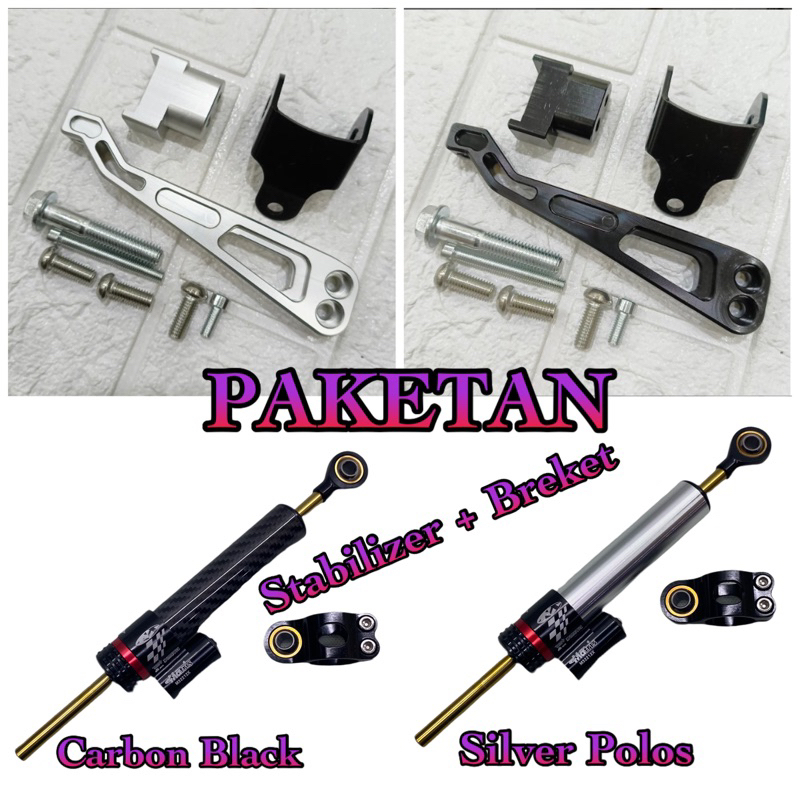 Matris Carbon Black White and Silver Dumper Handlebar Stabilizer ...