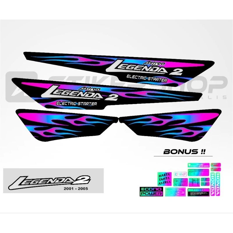 Astrea Legenda2 Striping 2001 - 2005 / Astrea Legend 2 Motorcycle ...