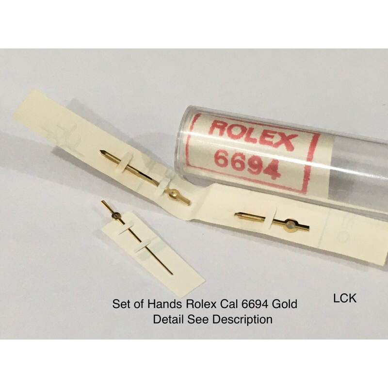 Rolex Set of Hands 6694 New Old Stock Gold Hands for Cal 6694 / Rolex ...