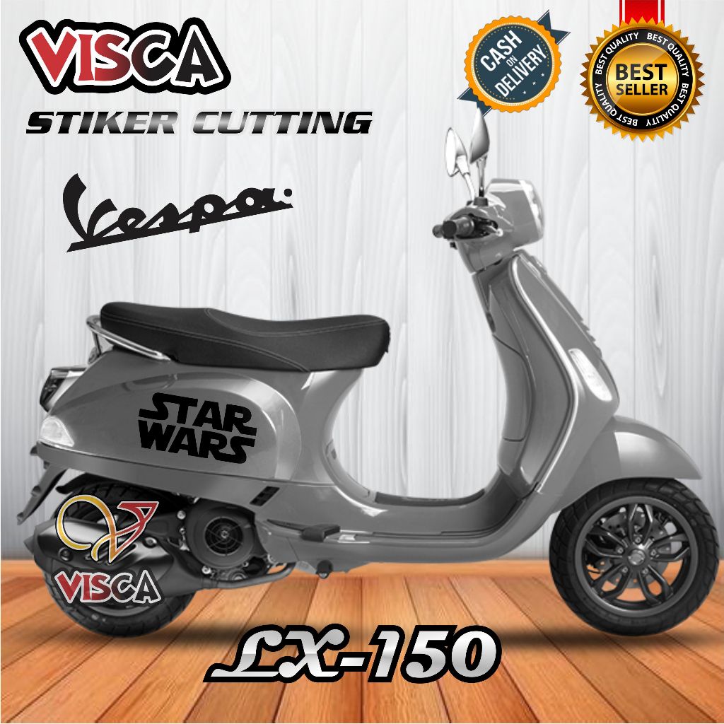 Vespa Matic Cutting Sticker - Stripig Vespa LX-150 STARWARS Variation ...