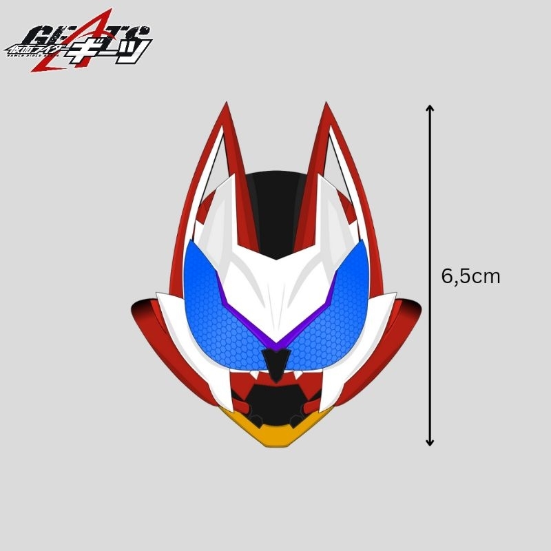 [READY] Sticker Kamen Rider Geats Helmet Form Tokusatsu Mask Rider ...