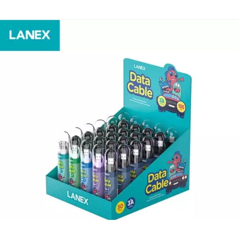 Original LANEX 3A FAST CHARGING TUBE DATA CABLE | Shopee Philippines