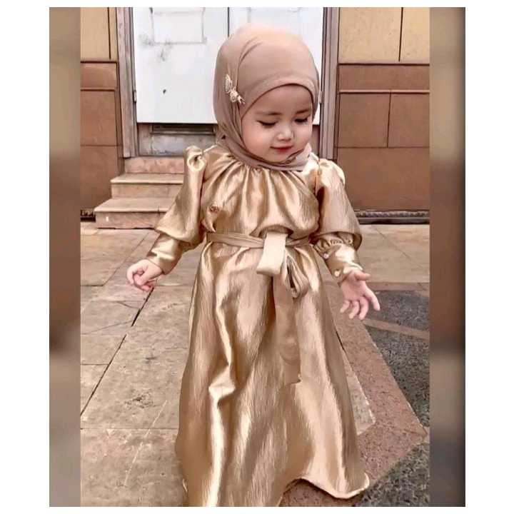 Contemporary Children's gamis Lala kids dress shimer Material kids ...