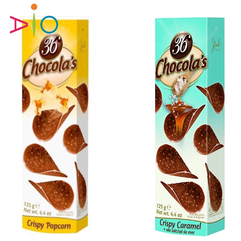 Hamlet 36 Chocolas Crispy Caramel Sea Salt 125g | Crispy Popcorn ...