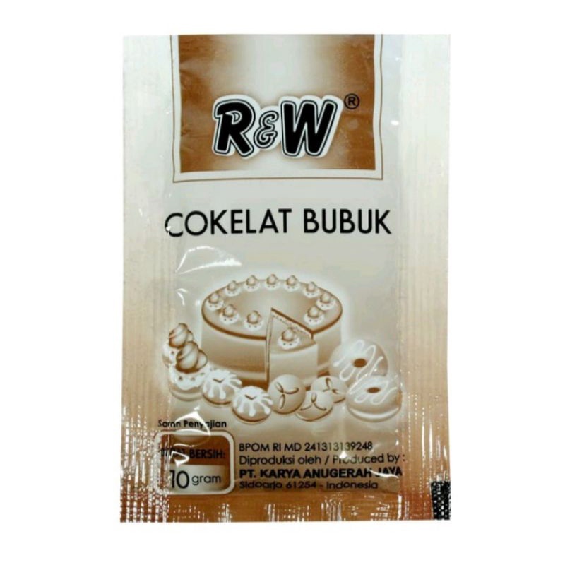 R&w chocolate powder 10g / rajawali chocolate powder 10g / chocolate ...
