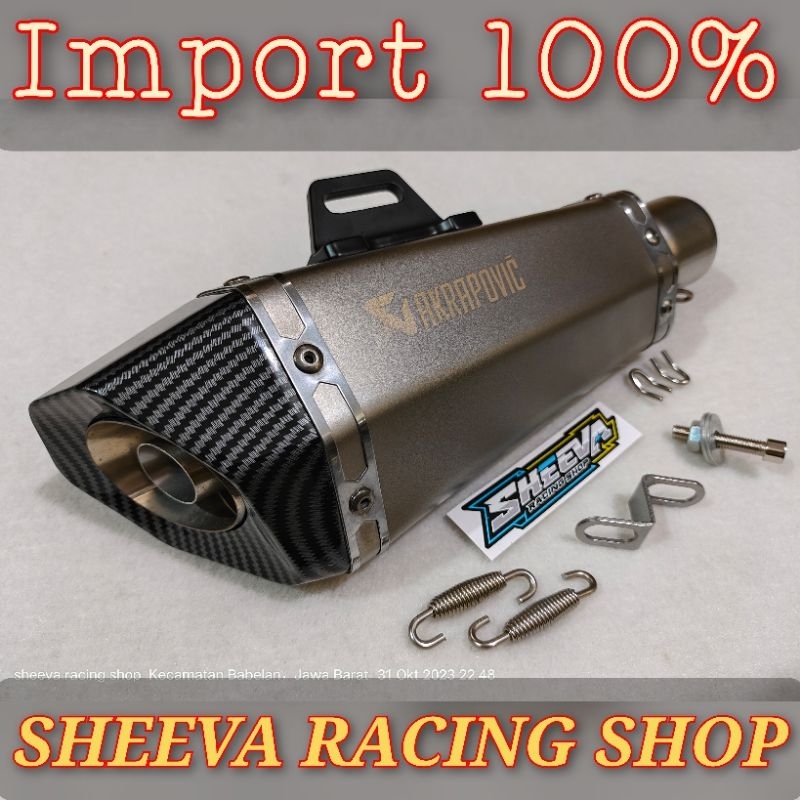 Silincer Akrapovic import Not SC Project M4 Scorpion R25 ninja 250 ...