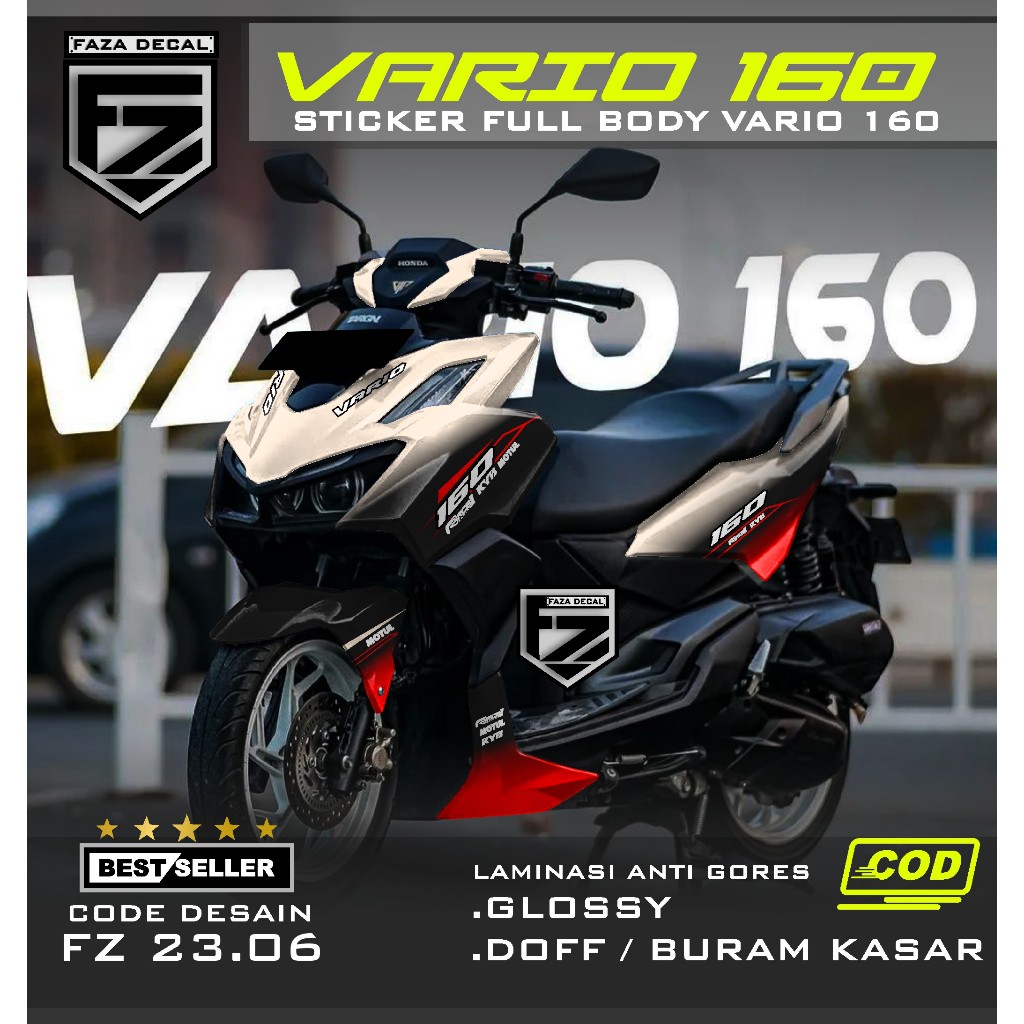 FAZA Decal - Latest Gradation Vario 160 ABS/CBS Full Body Sticker Decal ...