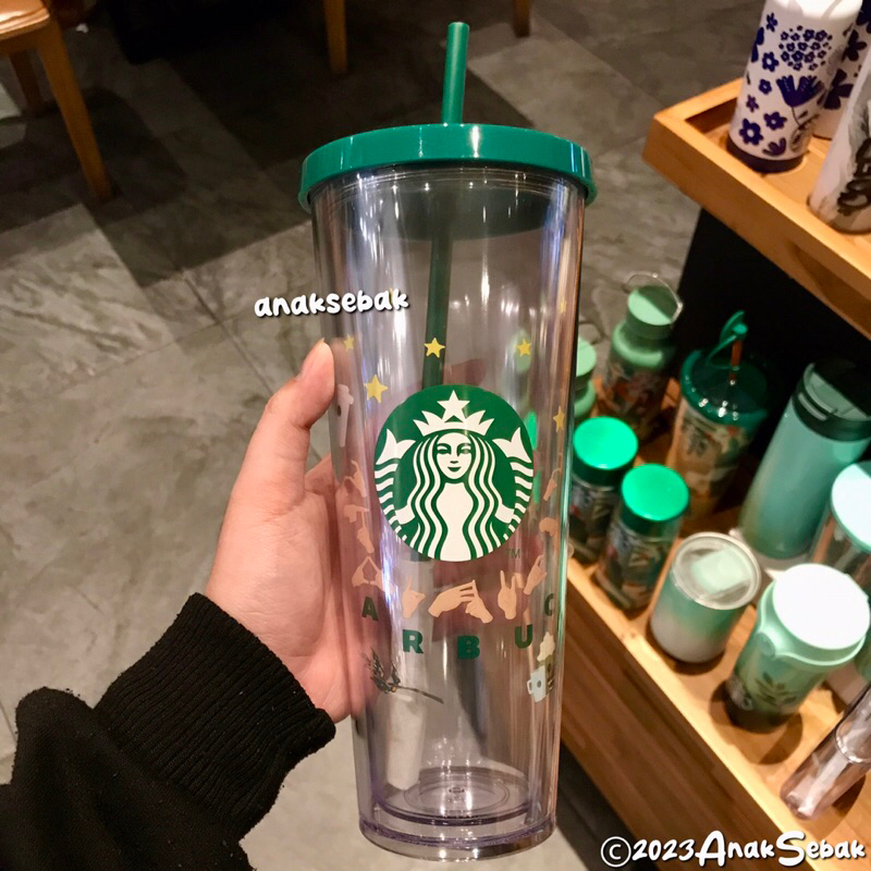 Starbucks Cold Cup Tumbler Hand Sign 24oz Sign Language 2022 Edition ...