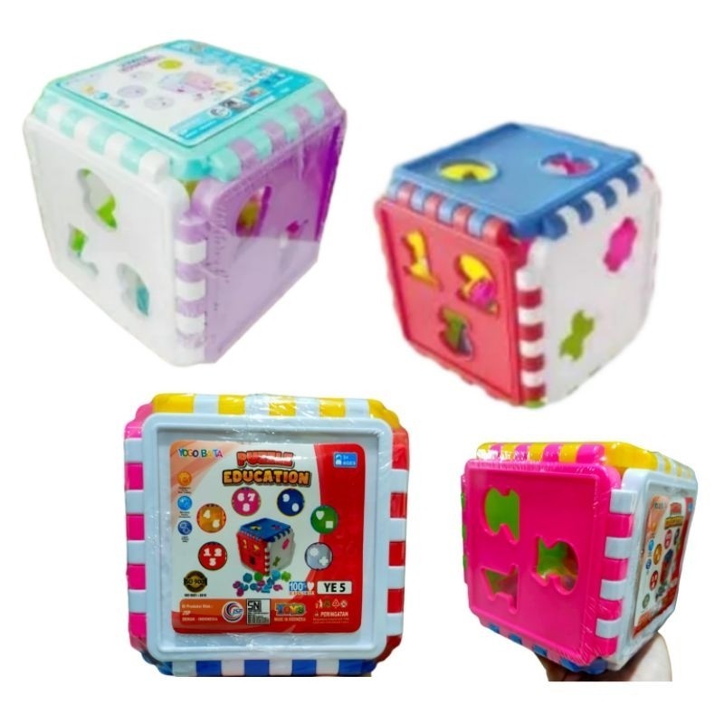 Educational Puzzle Box Toy - Sorting Puzzle Shapes - Cube Puzzle Box ...