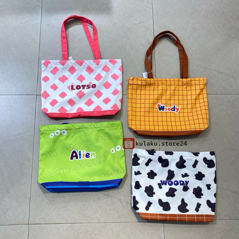Miniso X TOY STORY Collection Shopping bag with zipper / miniso Tote ...