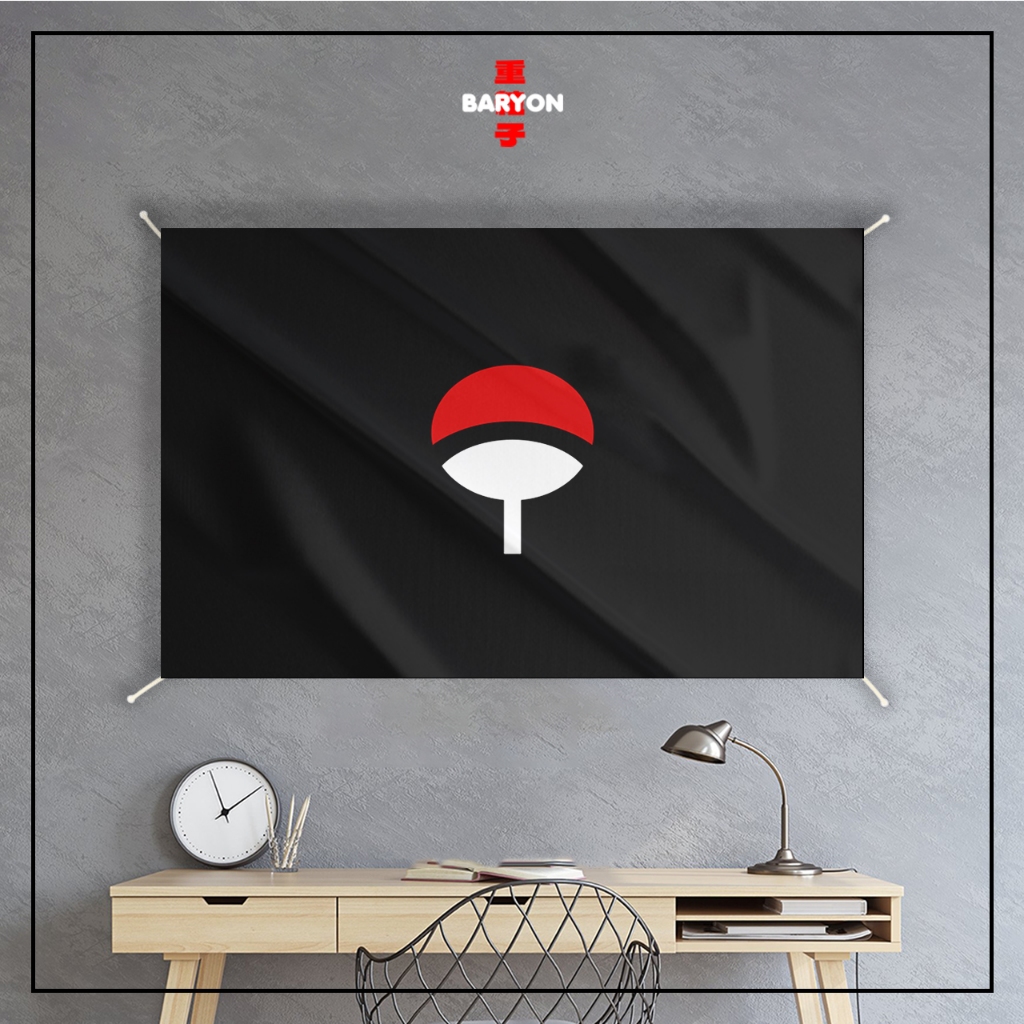 Baryon Anime Flag BORUTO NARUTO SYMBOL CLAN KONOHA Full Print Banner ...