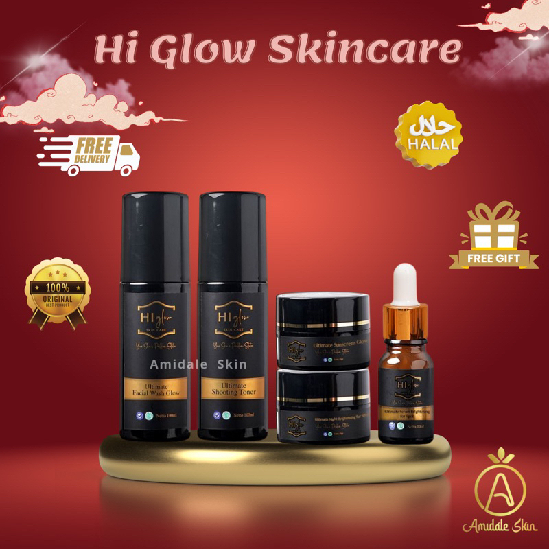 Hi Glow Skincare Beauty Care Brightens And Whitening Women's Facial ...