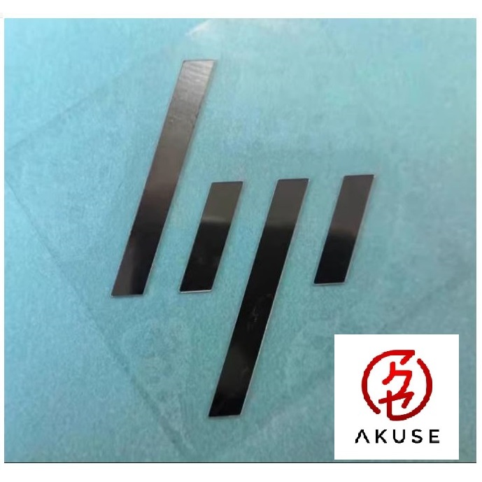 Hp Silver Chrome Notebook Laptop Logo Sticker Cover Back Quality Import ...