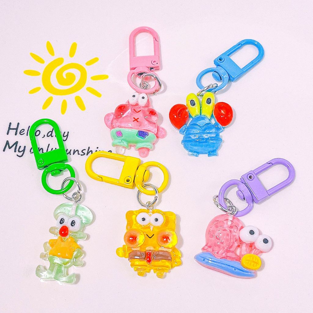 GANTUNGAN KEYCHAIN SPONGEBOB PATRICK MR CRAB SQUIDWARD GARY SPONGEBOB ...