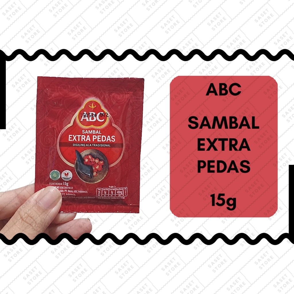 Abc Extra Spicy Sambal 15g Sachet Kitchen Cooking Seasoning | Shopee ...