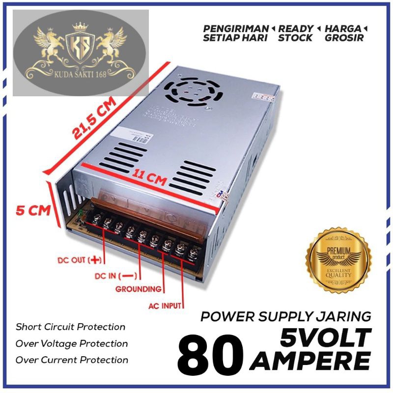 PSU Adapter Switching Power Supply PSU 5V 80A supports original cooling ...
