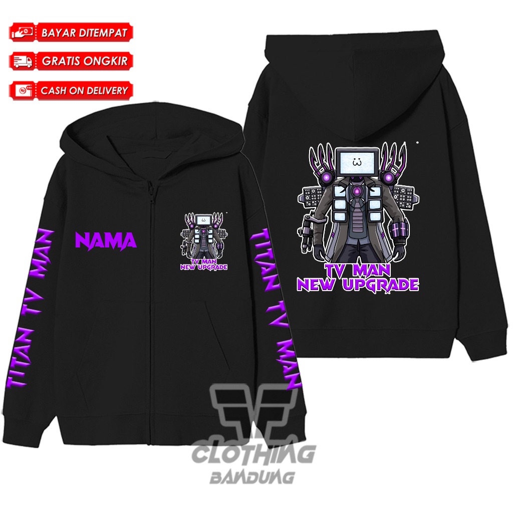 Free NAME CHILDREN'S JACKET TITAN TV MAN UPGRADE SKIBIDI TOILET ...