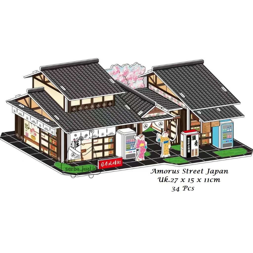Puzzle 3D FOAM Large size Asian Style / Japan / Thailand Series ...