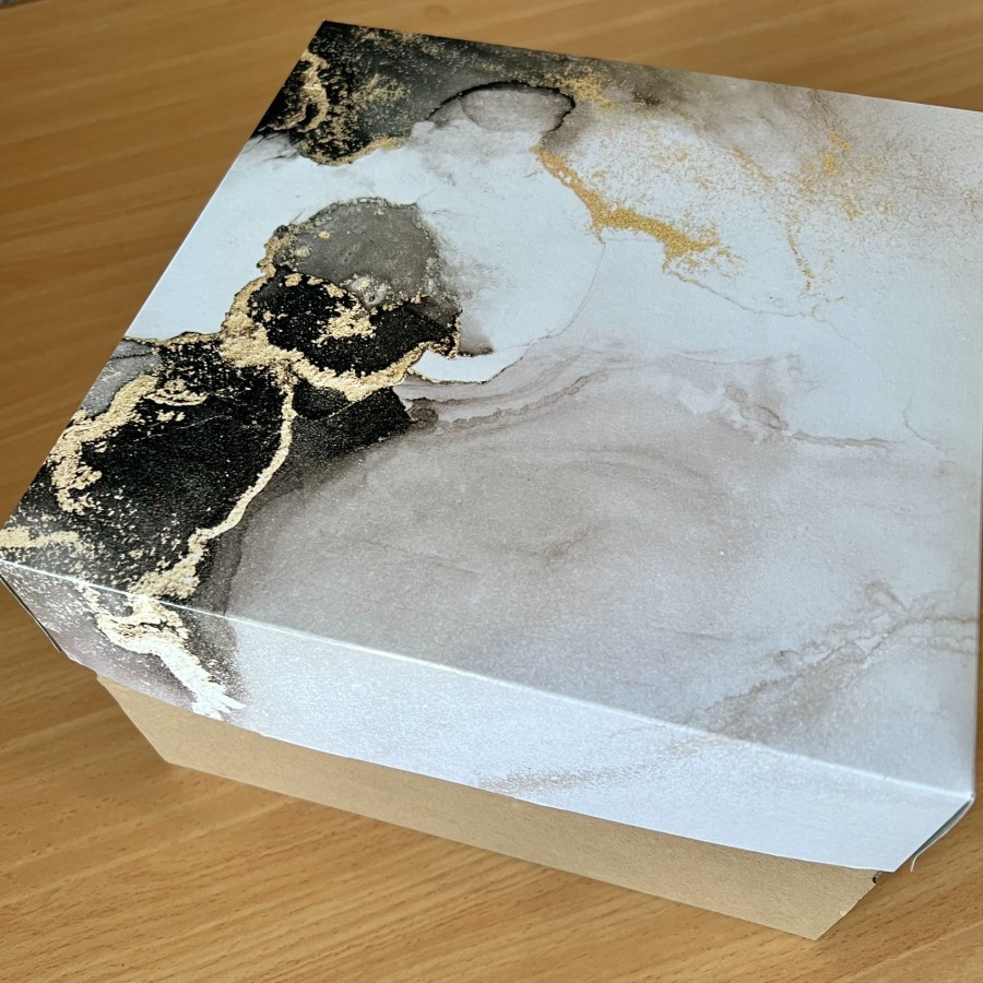 Exclusive Hampers Box Cake box Premium Gift box cardboard marble sponge ...