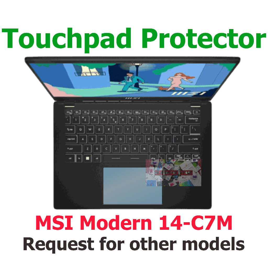 Touchpad Trackpad Protector MSI Modern 14-C7M | Shopee Philippines