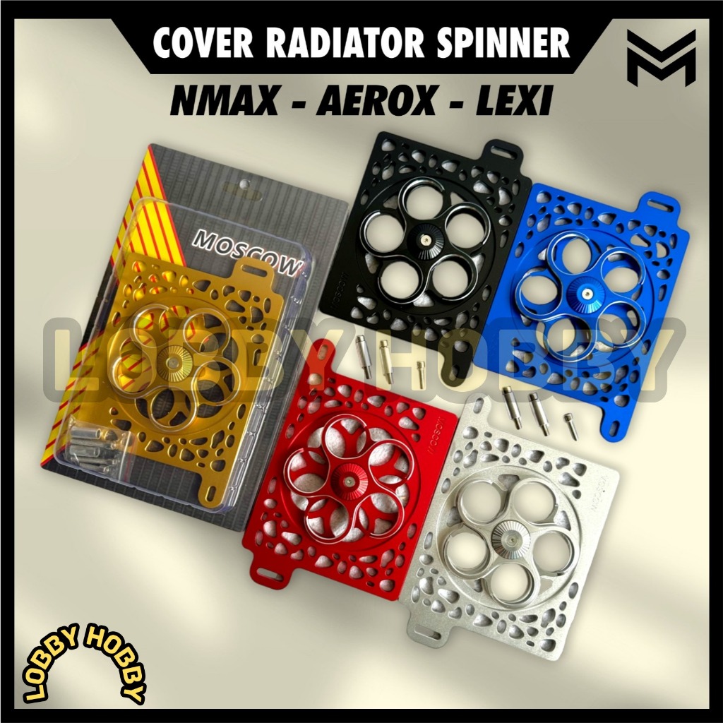 Radiator COVER SPINER MOSCOW FULL CNC Thickness 5mm NMAX OLD NEW LEXI ...