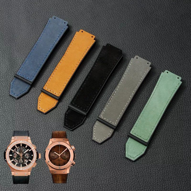 Hublot Plain Leather Watch Strap/ Strap Hublot Geneva Velvet Watch ...