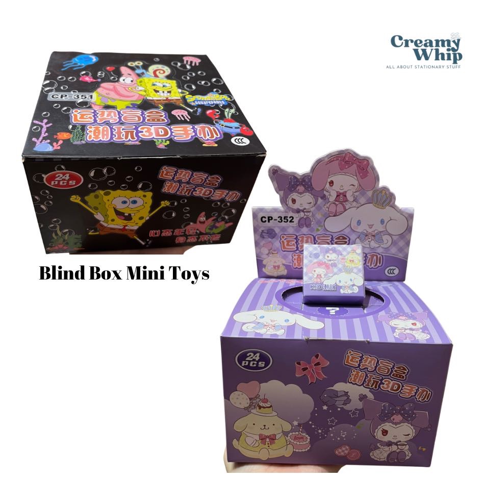 Sanrio spongebob mini toys Blind box | Shopee Philippines