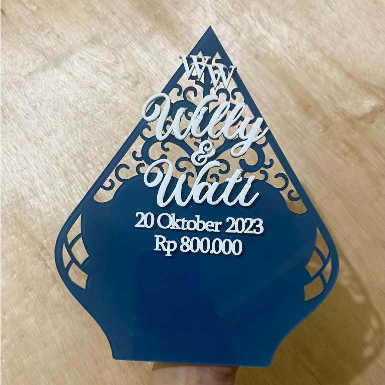 Custom DOWRY Puppet GUNUNGAN ACRYLIC EMBOSSED COLOR / DOWRY DECORATION ...