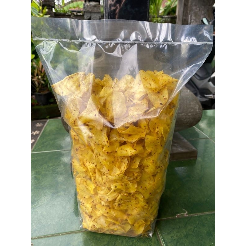 Packaging Of 500grm Cassava Chips, Traditional Balinese Spices, Check ...