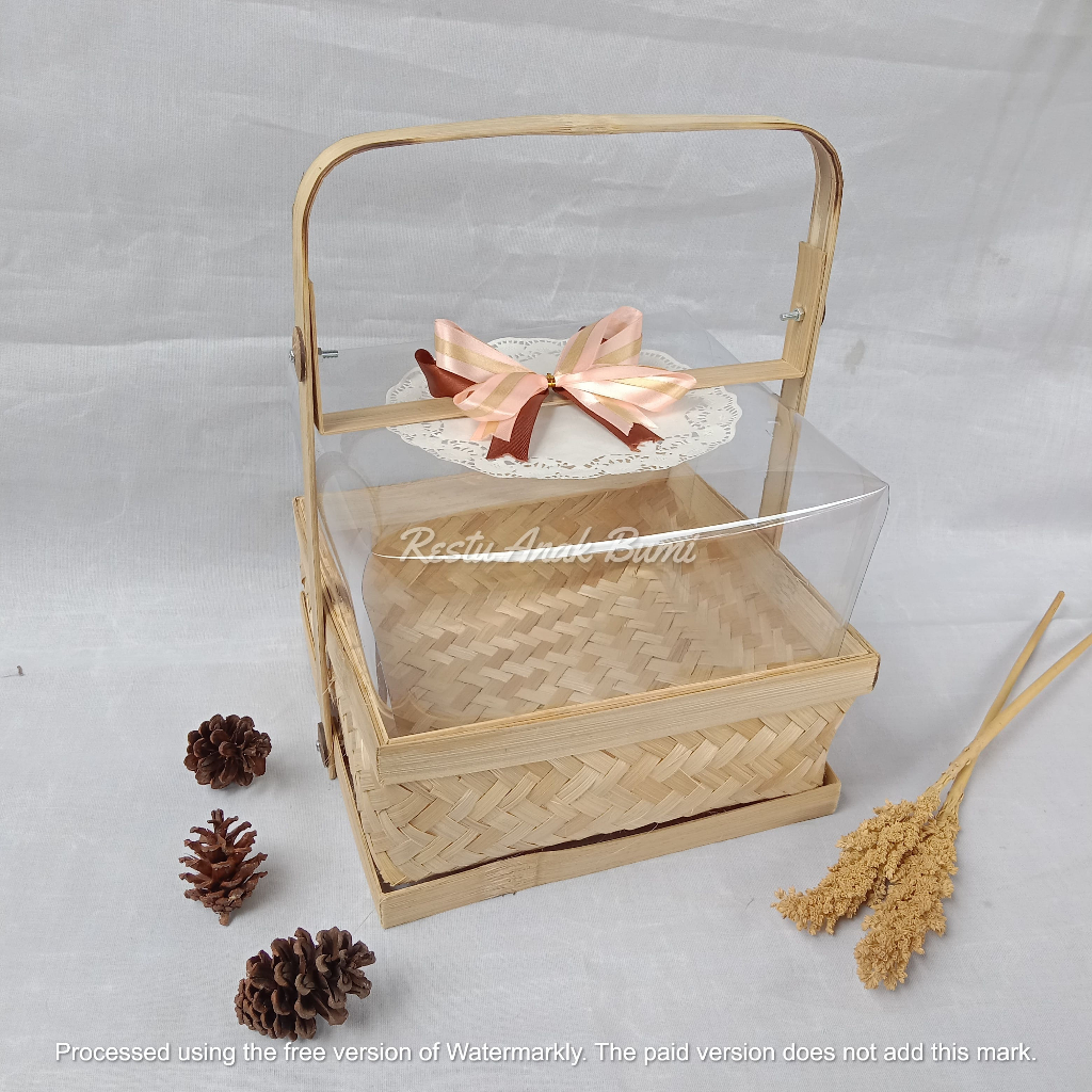 NEW PRODUCT High Mica Besek with Paper Ribbon Carrying Case| Bamboo ...