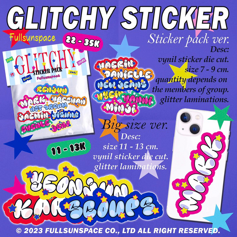 Glitchy STICKER PACK VER KPOP By Fullsunspace. | Shopee Philippines
