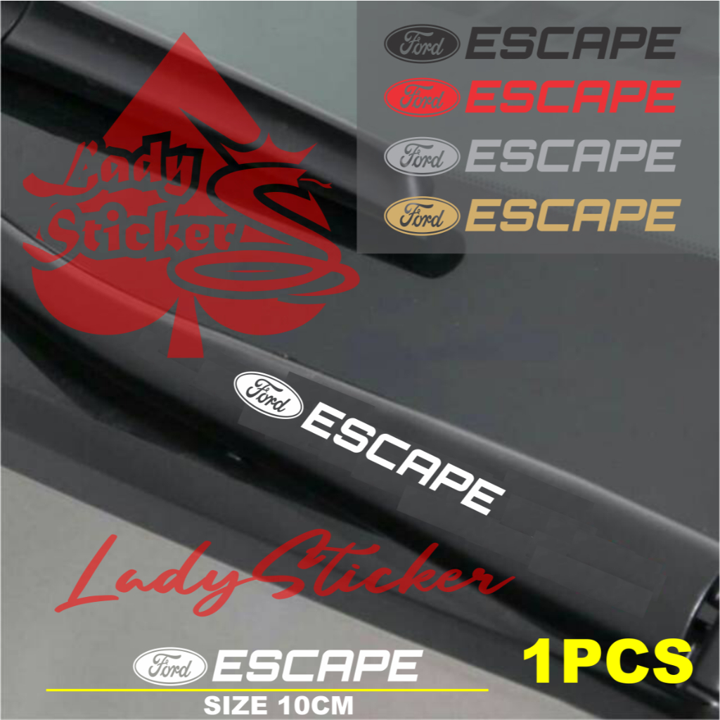 Sticker variations of escape car water gutter wiper, cutting Sticker ...