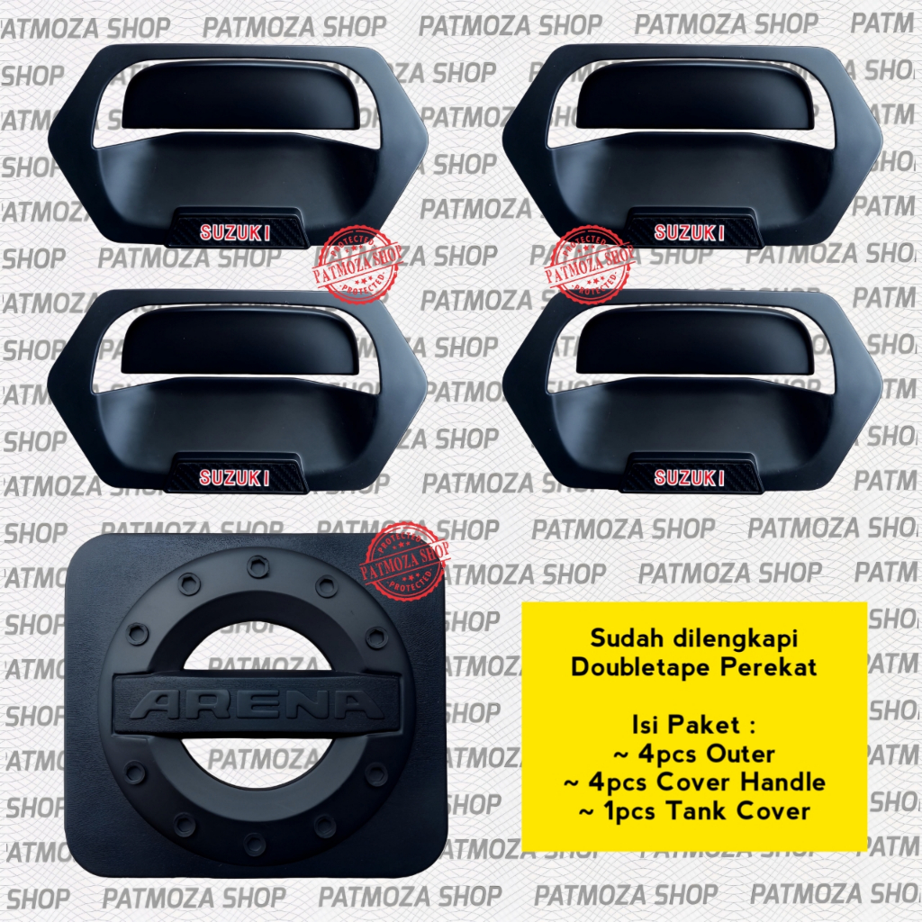 SUZUKI APV ARENA SAVING PACKAGE OUTER HANDLE COVER + DOFF BLACK PREMIUM ...
