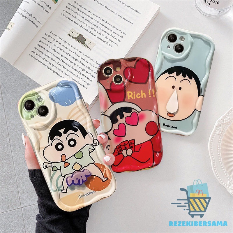 CUSTOM CRAYON SHINCHAN CASING MELTING SOFTCASE FOR A12 A13 A14 A15 LITE ...