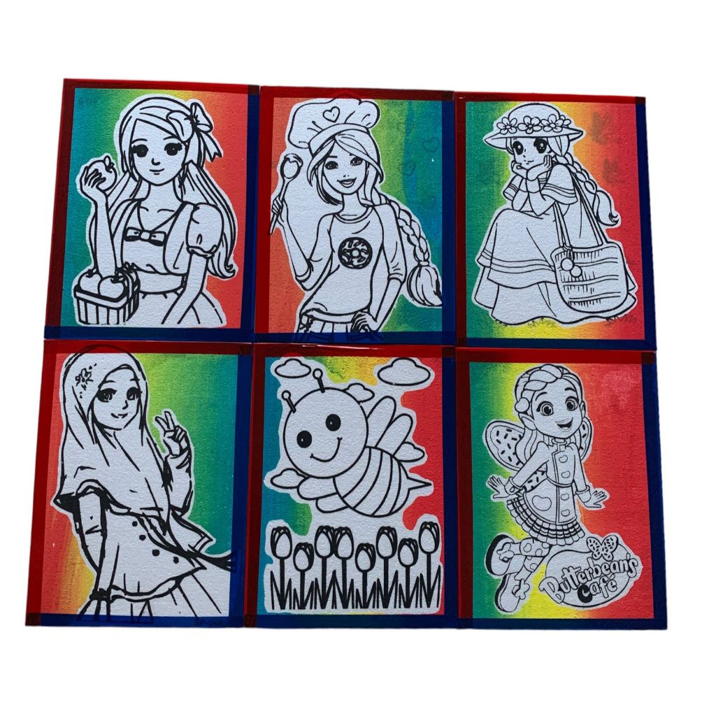 (100 Pcs) [Lis Duct Tape] [Rainbow] Painted Styrofoam uk 33x50 ...