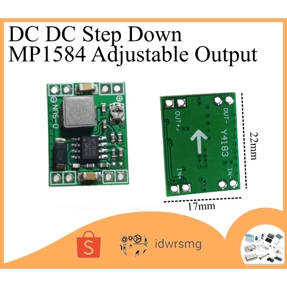 Mini LM2596 Max 3A DC-DC Step-Down Buck Module Adjustable Stepdown MP1584EN | Shopee Philippines
