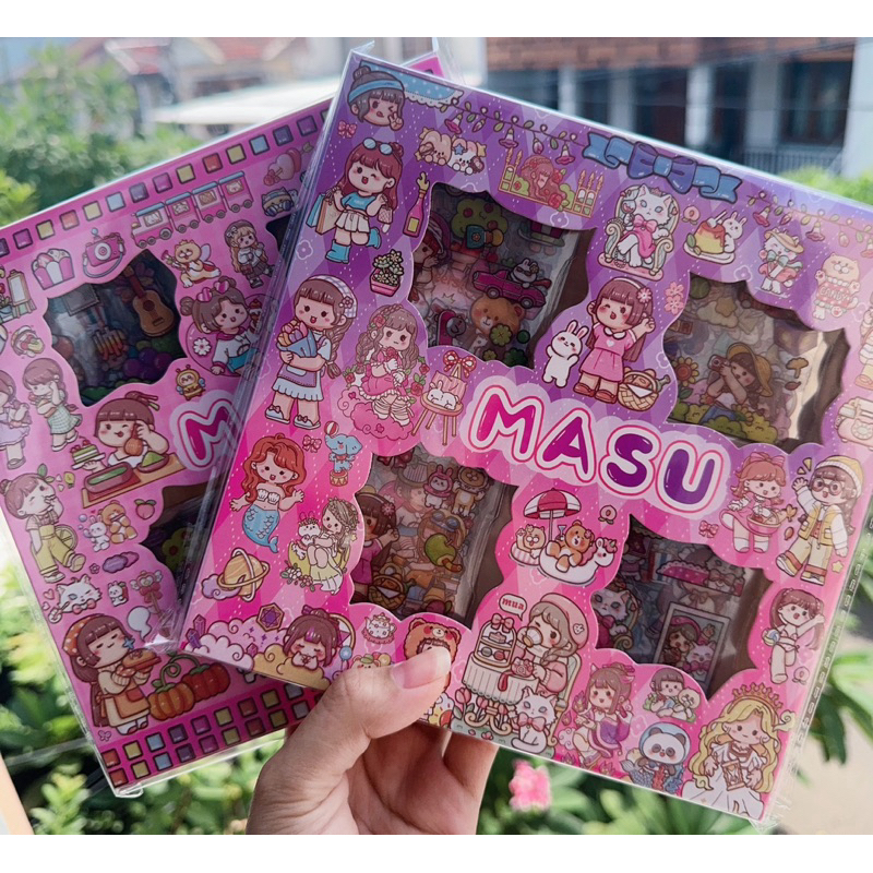 New Model Sticker Girl Masu Newspaper Sticker Contains 100 Sheets ...