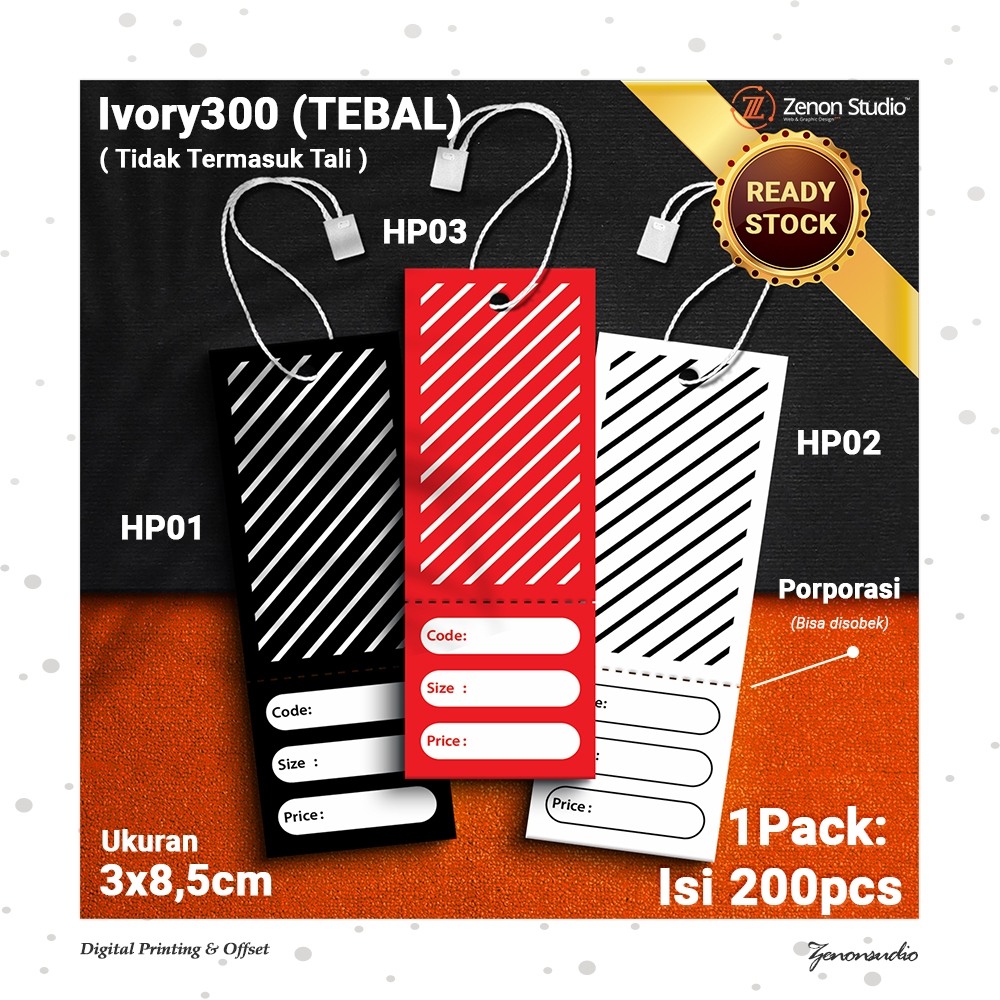 [200pcs] Hang Tags Plain Hangtag Clothes Labels for Women's/Men's Clothing Brands | Shopee ...