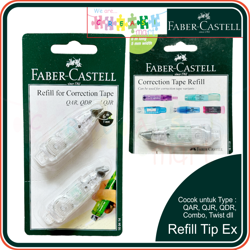 Refill/refill Type X Tape 5mm 6meter Faber Castell Correction Tape QAR ...